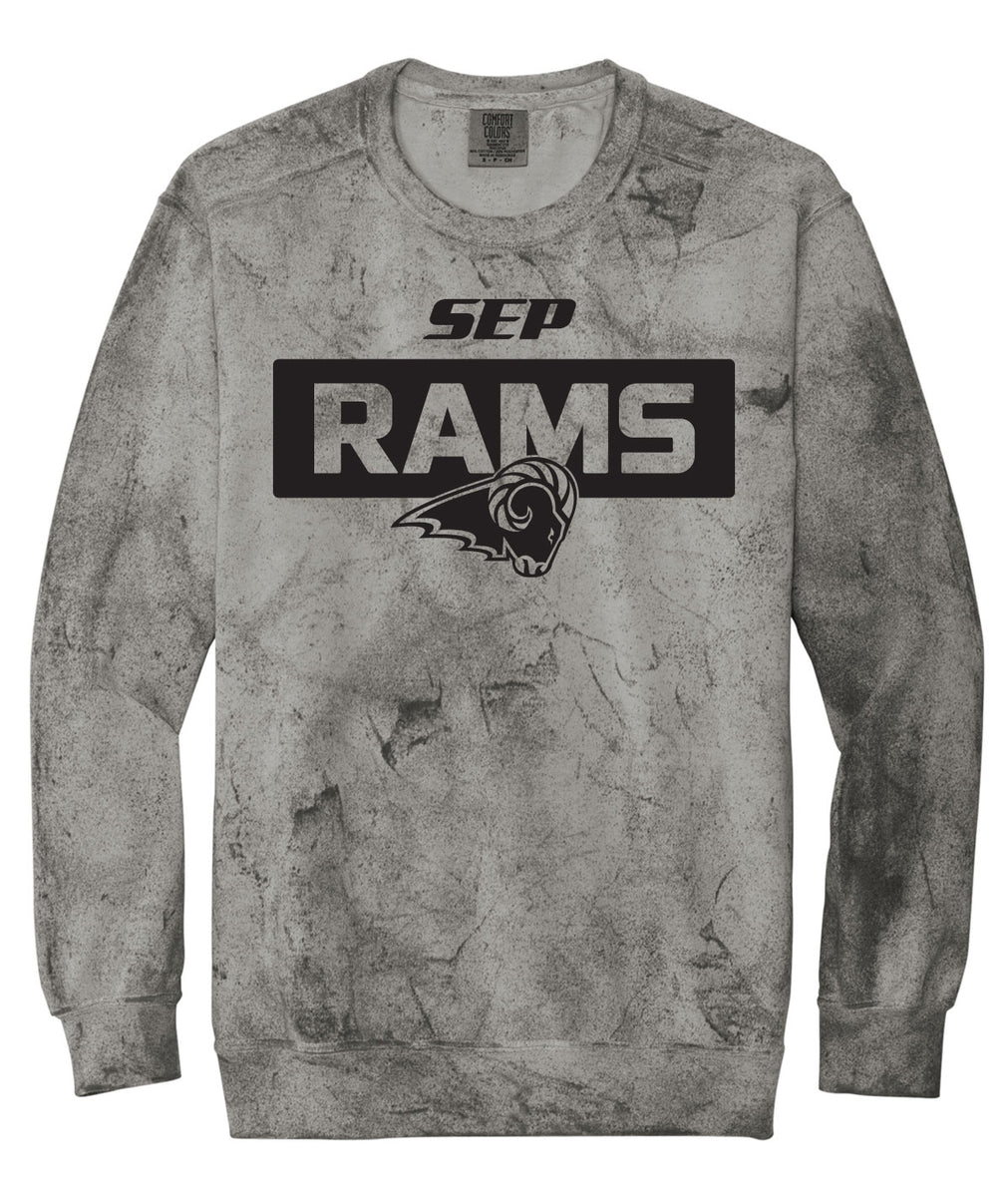 SEP Middle School - Rams Customizable Comfort Colors Colorblast Crewne ...